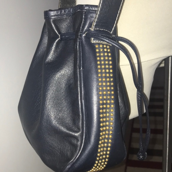 Vintage L J Simone | Bags | Vintage L J Simone Mini Studded Drawstring ...